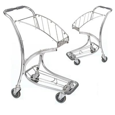 Cina Pratici carrelli per bagagli aeroportuali con ruote di gomma resistenti e telaio in metallo resistente in vendita