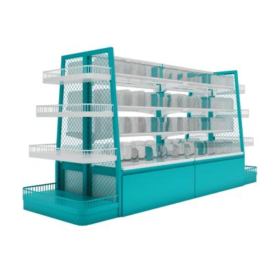 China Custom Metal Supermarket Shelving for Retail Stores for sale