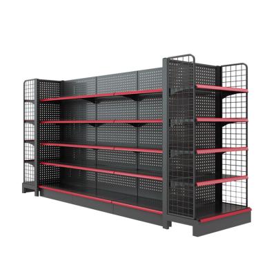 China Custom Metal Supermarket Shelf Light Duty Retail Display Stand for sale