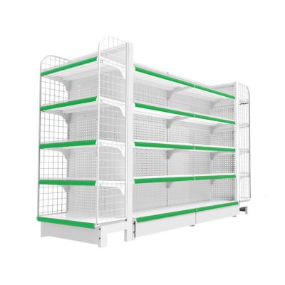 China Custom Metal Supermarket Shelf Light Duty Retail Display Stand for sale