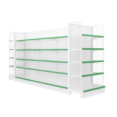 China Custom Metal Supermarket Shelf Light Duty Retail Display Stand for sale