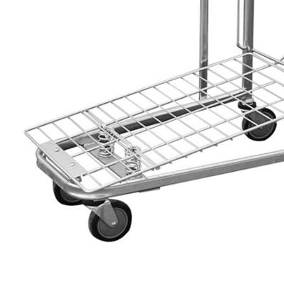 중국 2단 금속 쇼핑 카트, 고무 바퀴 4개 판매용