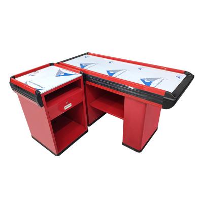 중국 콤팩트 공간 적응과 효율적인 결제를 위해 식품 등급 304의 스테인레스 스틸 슈퍼마켓 체크아웃 카운터 판매용