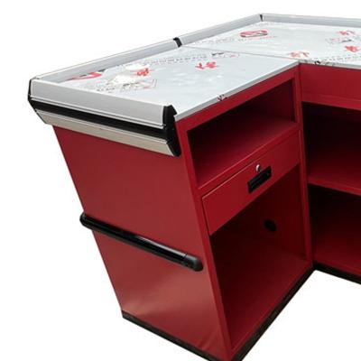 중국 콤팩트 공간 적응과 효율적인 결제를 위해 식품 등급 304의 스테인레스 스틸 슈퍼마켓 체크아웃 카운터 판매용