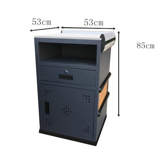 Supermarket Checkout Counter side view