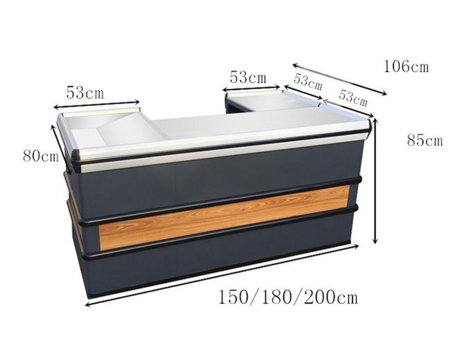 Supermarket Checkout Counter front view