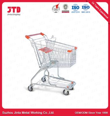 Cina carrello di acciaio inossidabile del ODM del carrello di acquisto del metallo delle ruote 100L 4 in vendita