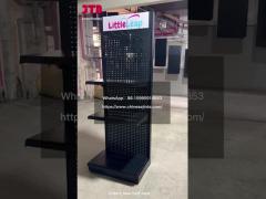 Metalen gereedschapsmonitorrek voor kruidenierswinkel Perforated Back Panel Pegboard Hardware Display Rack