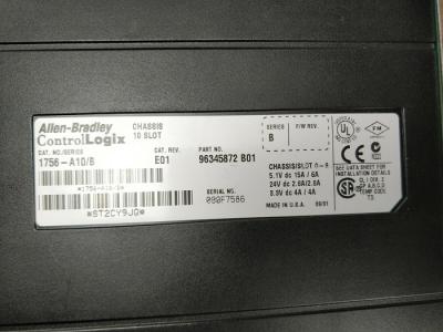 China ControlLogix Rockwell Allen Bradley PLC 1756-A10 Input Output Ten Slot à venda