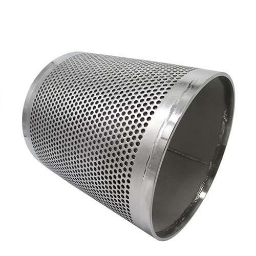 metal hole filter round hole perforated metal mesh pipe filter