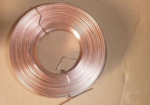 2.25x0.5mm Copper Coated Flat Stitching Wire Electro Galvanized Binding Wire Spool Wire Cutting Galvanised Zinc 8-14 Days CN;HEB
