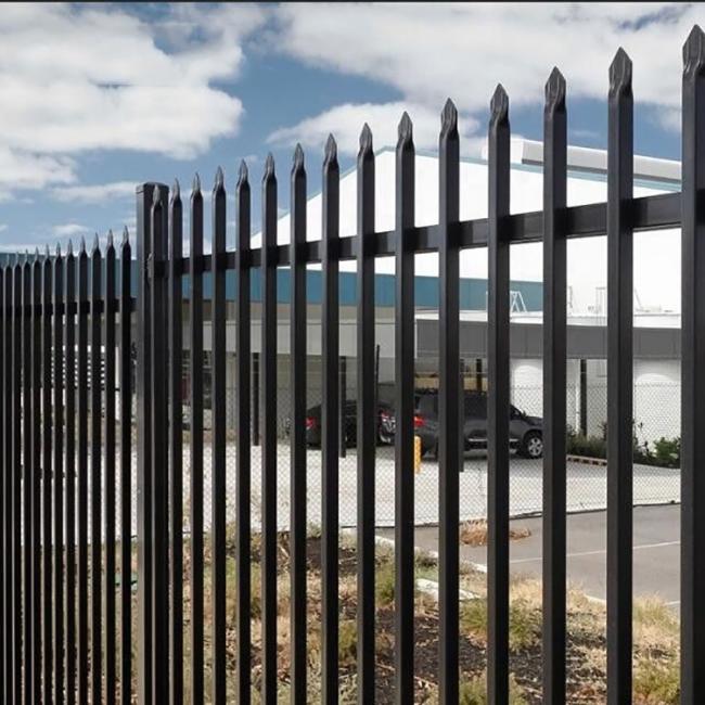 China factory security pre-galvanized steel tube wrought iron fence