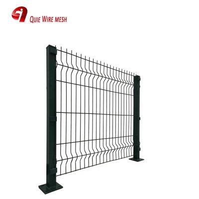 China 6 Gauge Welded Wire Mesh Fence Panels 3D Curved Garden Fence for sale