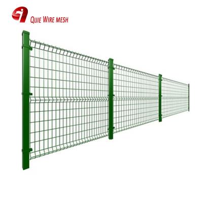 China 3D Curved Bend Powder Coated Metal Mesh Fence Panels for sale