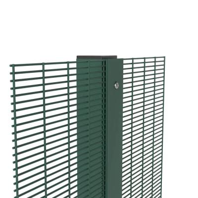 China Galvanized 358 Safety Perimeter Clear View Welded Wire Mesh Metal Anti Climb Boundary Security Panel Fence for sale