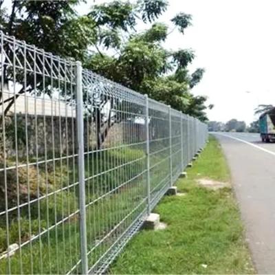 China Wholesale Hot Sale Price Per Meter Iron Fence Ornamental Steel Welded Curved 3d Wire Mesh Fence for sale