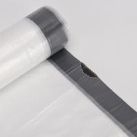 China PE Plastic Drawstring Trash Bag Roll 10-50 Micron Thickness Clear Garbage Packaging for sale