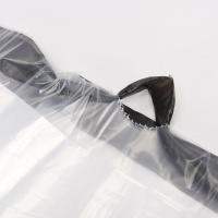 China PE Plastic Drawstring Trash Bag Roll 10-50 Micron Thickness Clear Garbage Packaging for sale
