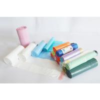 China Custom Logo Drawstring Kitchen Trash Bags 450x500mm HDPE LDPE Garbage Waste Bags for sale