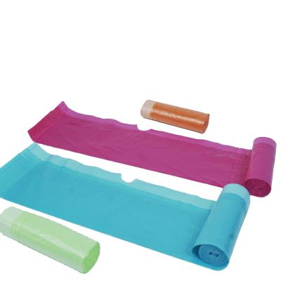 China Colorful Drawstring Garbage Bags for Household Waste Management in Bright Colors for sale