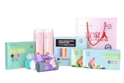 중국 HDPE/LDPE 재료 구조 별 봉지 플라스틱 쓰레기 봉지 친환경 및 인증 판매용