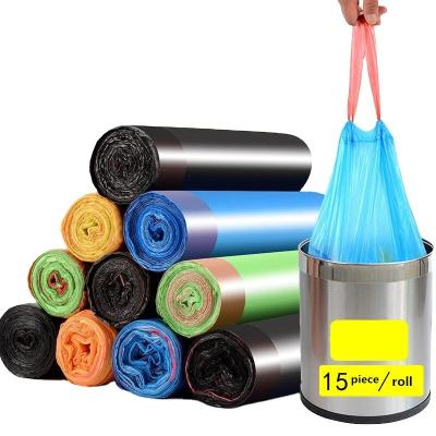 China OK Compost Certificate Thickened Drawstring Garbage Bag for Household Kitchen Waste for sale