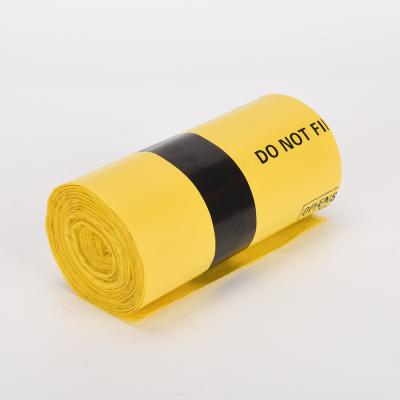 중국 HDPE 소형 5~30리터 휴대용 평면 입 의약품 폐기물 가방 판매용