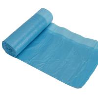 China OK Compost Certified Drawstring Kitchen Plastic Garbage Bags 5-100 Mic Thickness HDPE for sale