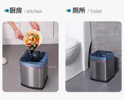 중국 다채로운 일회용 PE 쓰레기 봉지 드래그 스트링 닫기 OK 콤포스트 인증 편리 판매용