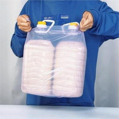 中国 オフセット印刷付き黒いプラスチック高密度ラインナーゴミ袋 販売のため