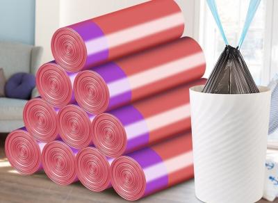 China Certificate OK Compost Household Drawstring Kitchen Garbage Bag with Automatic Closure for sale