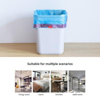 China 15 Pcs/Rolls Clear Tall Kitchen Drawstring Trash Bags for Household Waste Disposal for sale