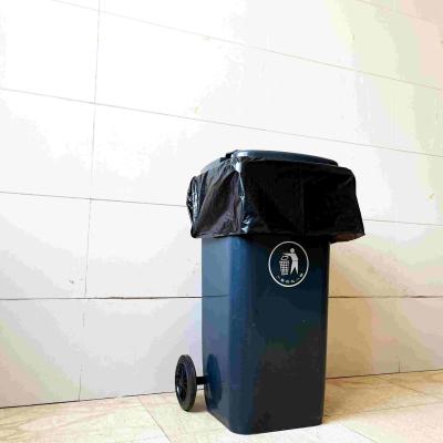 China Convenient HDPE Black Plastic Trash Bag Can Liner for and Eco-Friendly Waste Disposal for sale