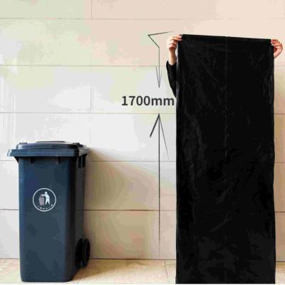 China Convenient HDPE Black Plastic Trash Bag Can Liner for and Eco-Friendly Waste Disposal for sale
