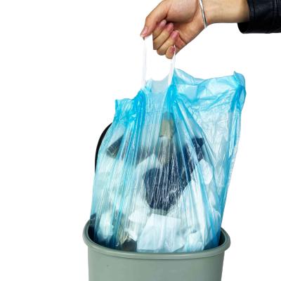 Китай Оффсетная печать По заказам 2023 Разлагаемая пуговица мусорный мешок Пластиковый мусорный мешок продается