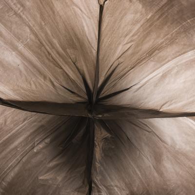 China Beige PE Plastic HDPE/LDPE Flap Tie Trash Garbage Bag for Direct Custom Branding for sale