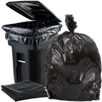 China Custom Black Plastic Garbage Bag 1000x1200mm HDPE LDPE for Large Waste Containers for sale