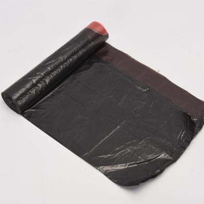 China Custom Order Accepted Household Blue Plastic Roll Garbage Bag with Drawstring Drawstring for sale