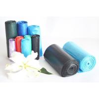 China OK Compost HDPE Drawstring Garbage Bag on Roll 100pcs per Roll Custom Thickness 5-100 Mic for sale