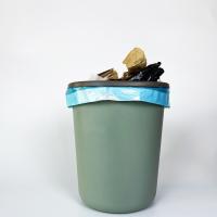 China Offset Printing Drawstring Tie String Roll Garbage Bags For Trash Can for sale