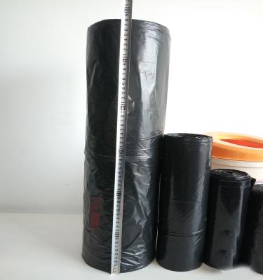 China Custom Order Accepted Extra Strong Black LDPE Plastic Garbage Bags for Constructive Wastes for sale