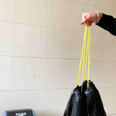 China Embossing Surface Handling LDPE Black Star Seal Big Garbage Bags for Your Business for sale