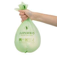 China Custom Biodegradable Garbage Bags 40% Biosource Material 8-15kg Load Eco Friendly Packaging for sale