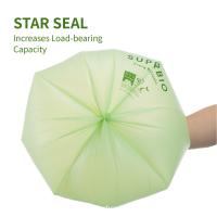 China Custom Biodegradable Garbage Bags 40% Biosource Material 8-15kg Load Eco Friendly Packaging for sale