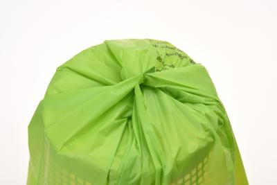 China Certificate OK Compost 100% Compostable Biodegradable Cornstarch Garbage Bags Made for sale