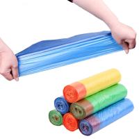 China Square Bottom Drawstring Garbage Bag 730x840mm HDPE LDPE Automatic Closing Compostable ISO9001 for sale