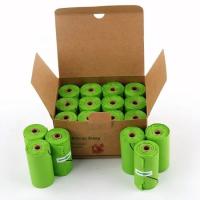 China Biodegradable Vest Handle Kitchen Drawstring Bags 40% Biosource Material 25x40cm Custom Sizes for sale