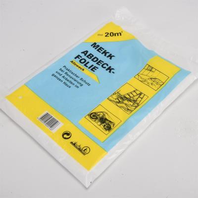 China Clear Plastic Drop Cloth Dust Sheet for Painting Other Household Products Manufactured for sale