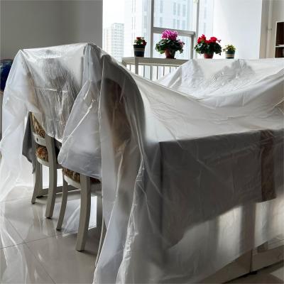 China Clear Plastic Drop Cloth Dust Sheet for Painting Other Household Products Manufactured for sale