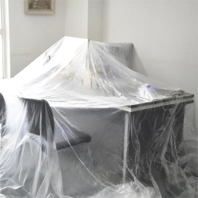 China Clear Plastic Drop Cloth Dust Sheet for Painting Other Household Products Manufactured for sale